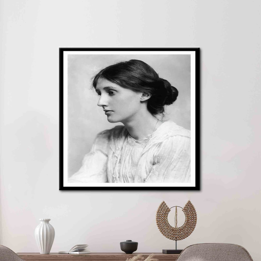 Virginia Woolf, Portrait Art Canvas, Virginia Woolf Canvas Art ...