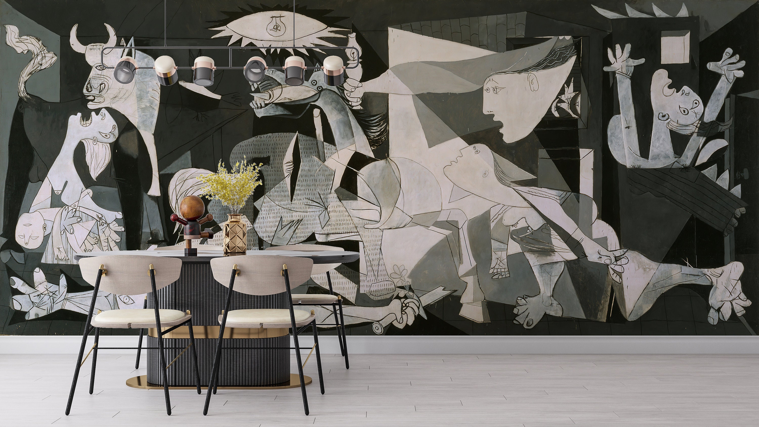 Custom Wall Paper, Paper Wall Art, Wall Paper Peel and Stick, Guernica ...