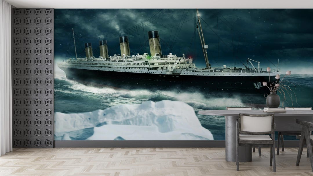 Coastal Wall Decals, Titanic Paper Art, 3D Wall Decor, 3D Wallpaper ...