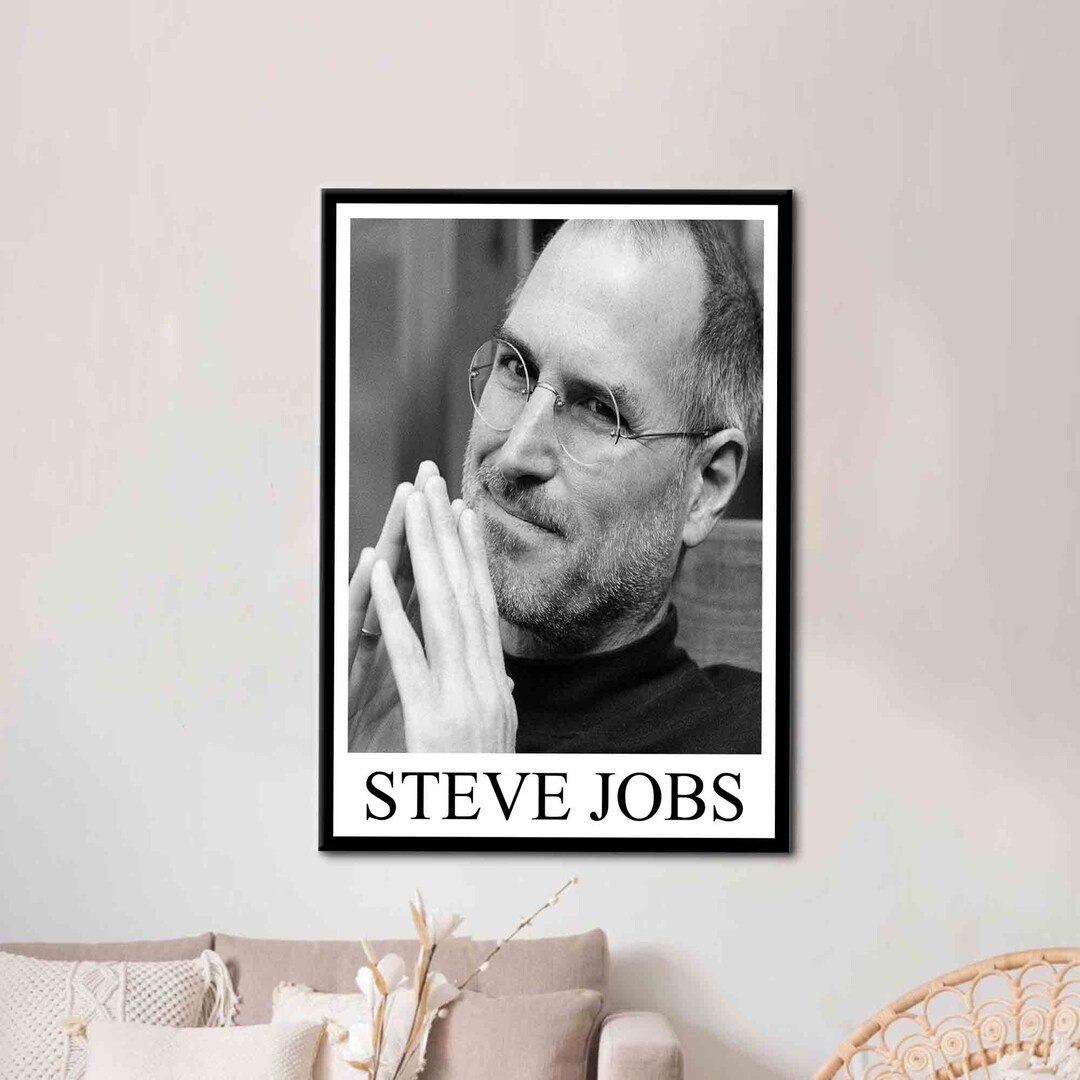 Steve Jobs, Steve Jobs Art, Portrait Wall Decor, Famous Quote Printed ...