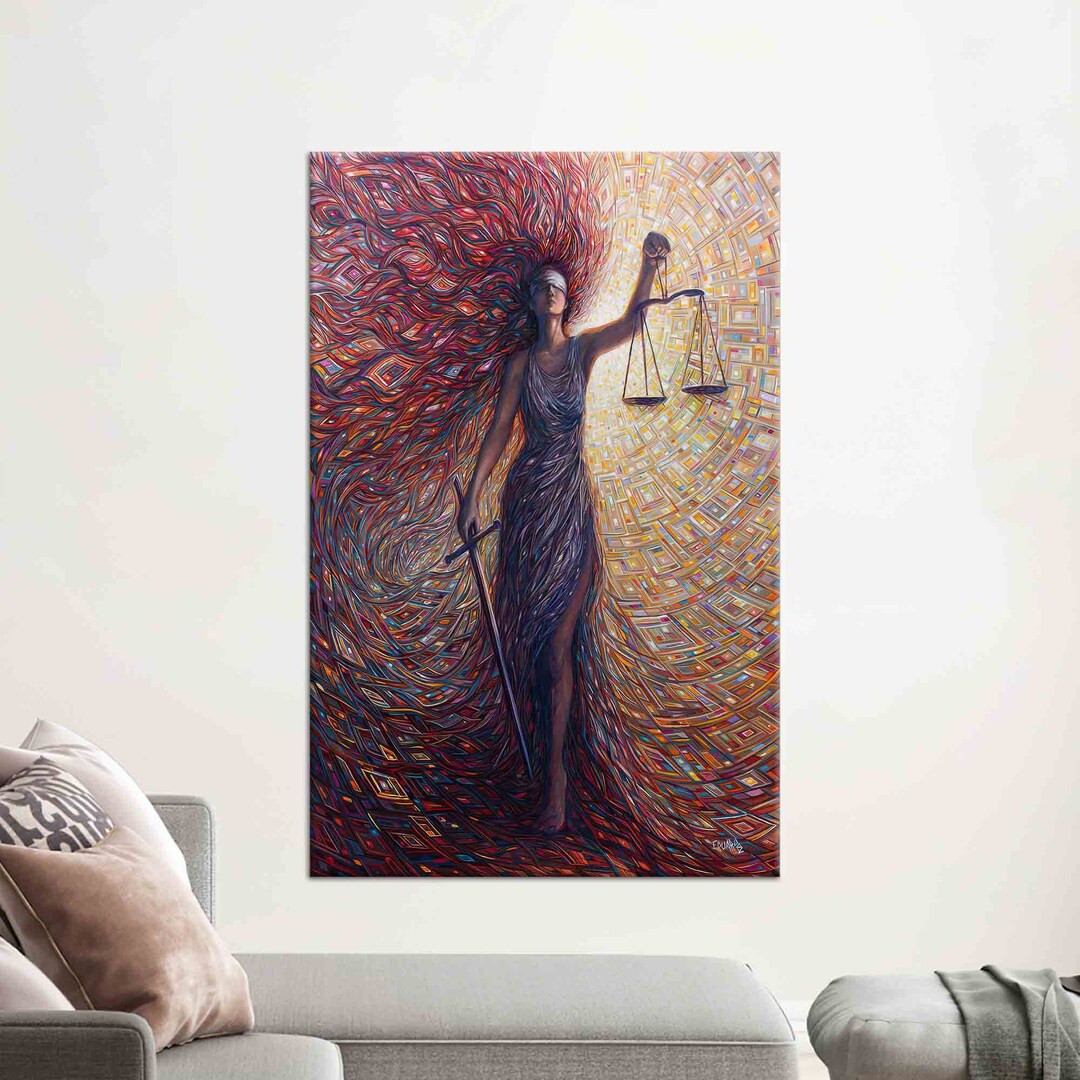 Framed Wall Art, Goddess of Justice, 3D Wall Art, Personalized Gifts ...