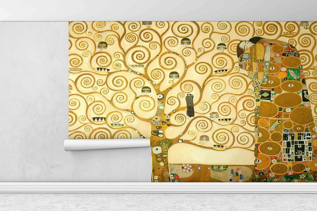 Gustav Klimt Wall Decals, Tree Life Mural, Layered Paper Art, Klimt the ...