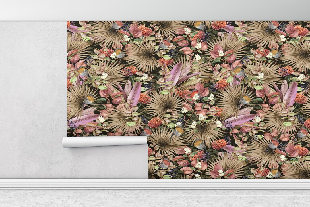 3d Wall Paper,paper Wall Art ,bright Wall Paper,floral Wall Poster ...