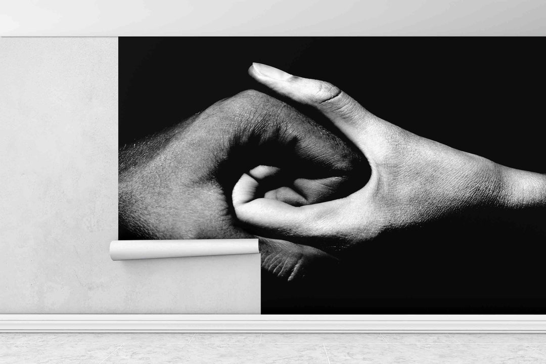 Modern Mural, Yin and Yang Wall Print, Handi Wall Paper, Custom Wall ...