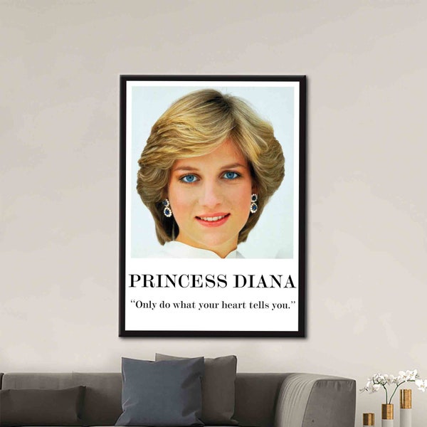 Princess Diana Canvas Art - Etsy