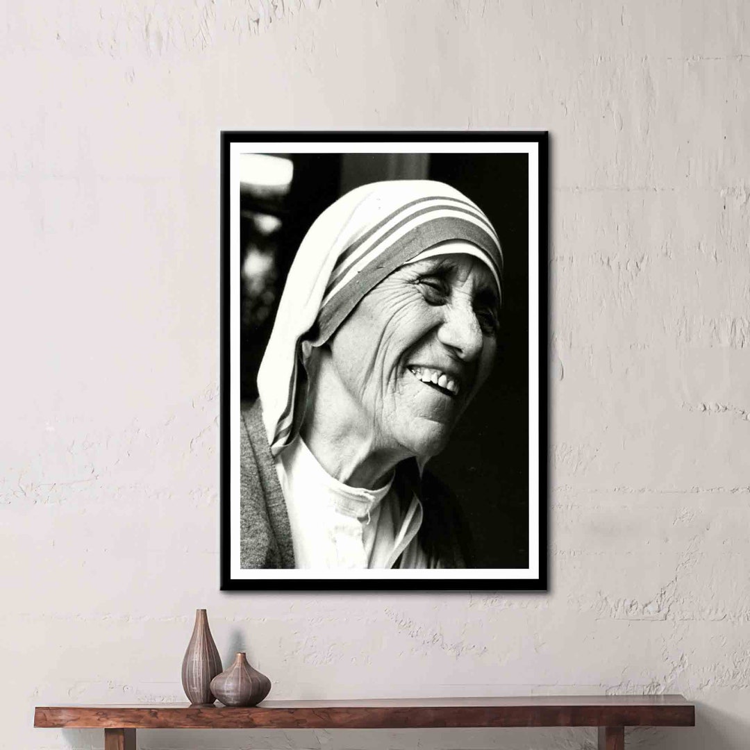 Mother Teresa, Portre Canvas Art, Portrait Printed, Mother Teresa ...