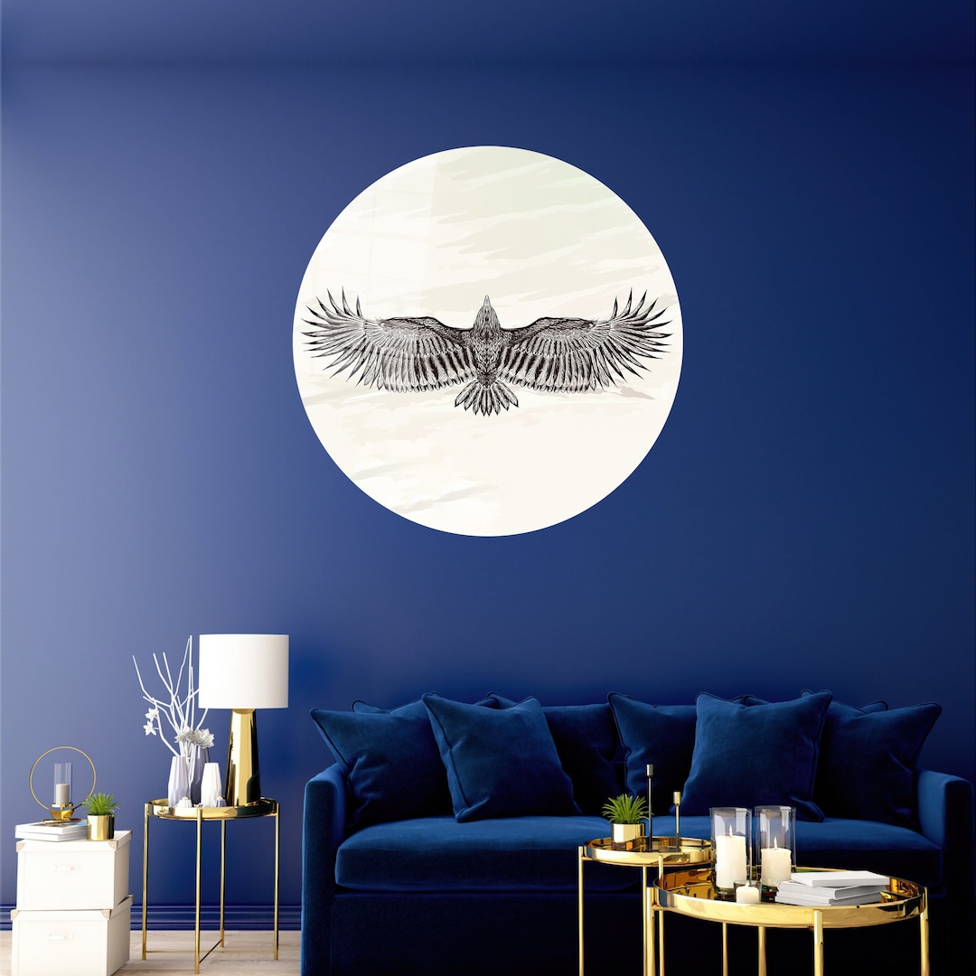 Condor Glass, Glass Art, Canvas Glass Art, Bird Glass Wall Art, Glass ...