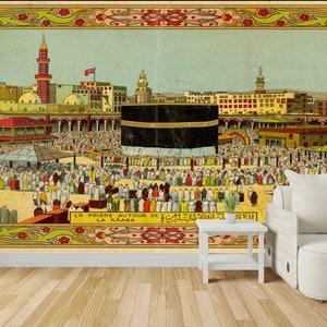 3D Printing, Kaaba Wallpaper, Muslim Wall Art, Art Deco Wallpaper ...
