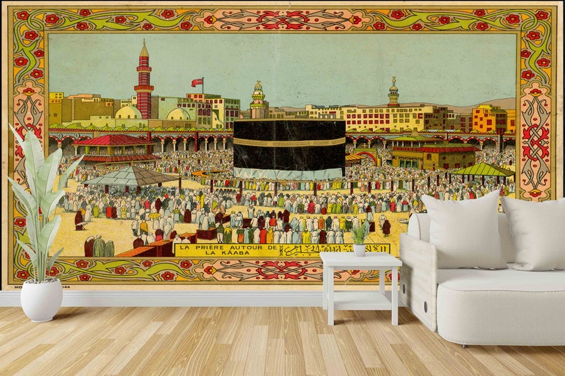 3D Printing, Kaaba Wallpaper, Muslim Wall Art, Art Deco Wallpaper ...