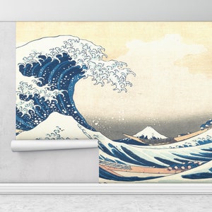 The Wave off Kanagawa, Wave, Abstract Sea Wall Poster, Sea Landscape ...
