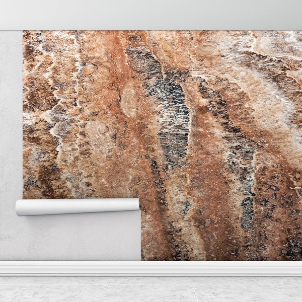 Travertine Wall Paper - Etsy
