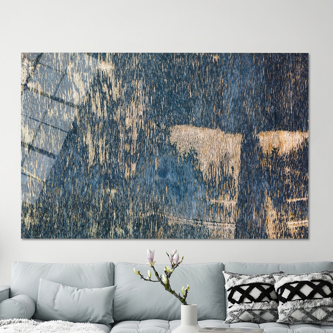 Vintage Plaster Glass Decor,plaster Effect Glass Printing,wall Decor ...