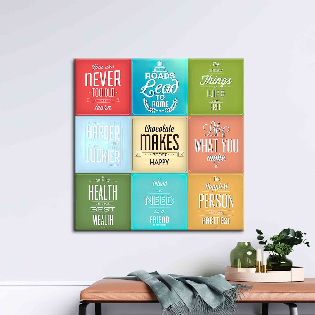 Motivation Quotes, Motivation Printed, Quote Canvas Art, Inspirational ...