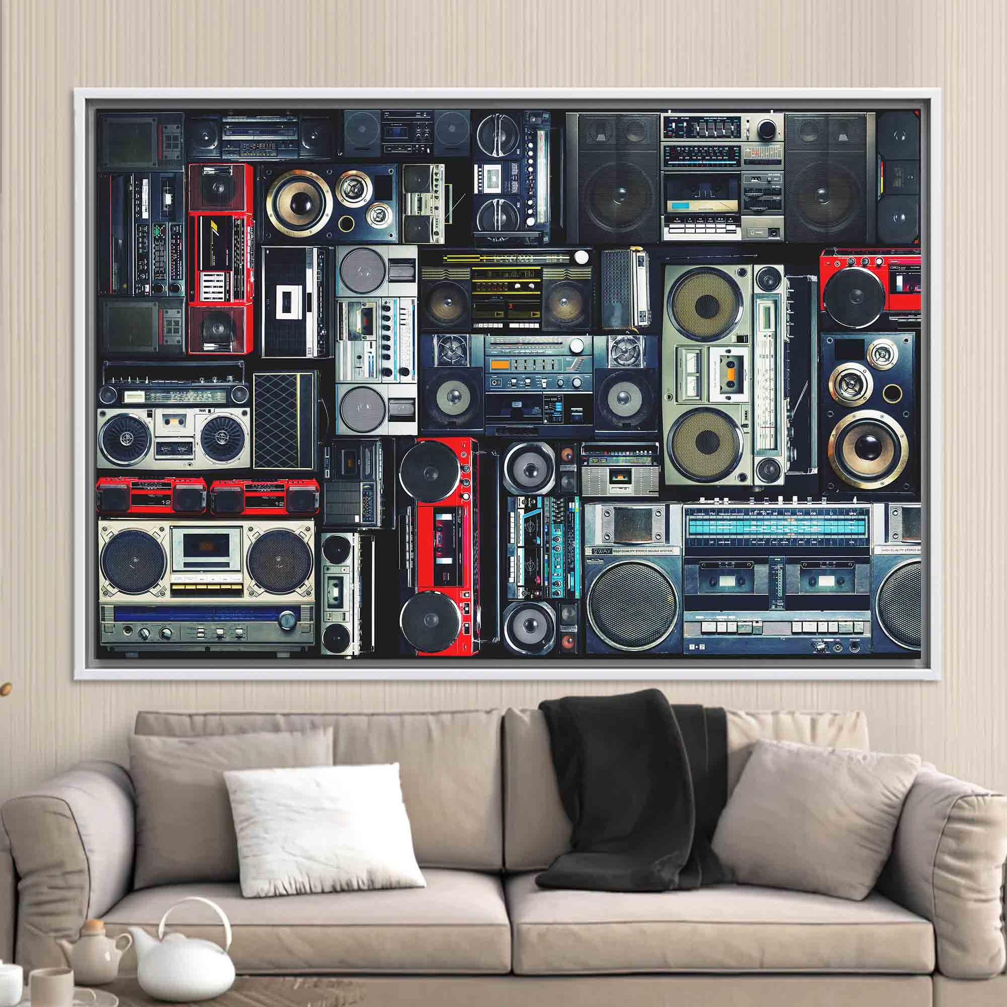 Custom Wall Hanging Boombox Artwork Living Room Wall Art - Etsy