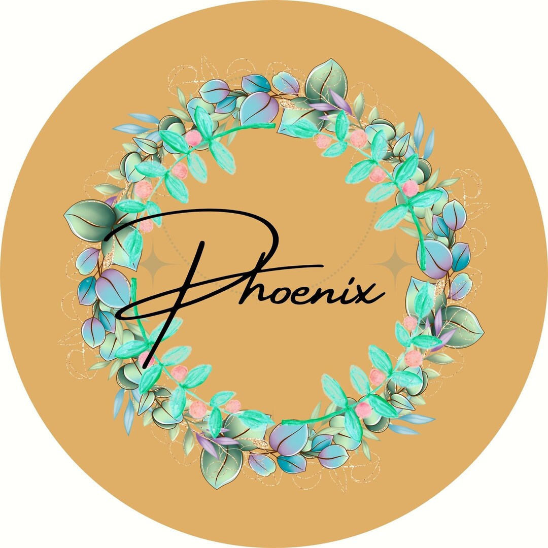 Phoenix Labels: Round Logo Stickers for Weddings - Etsy
