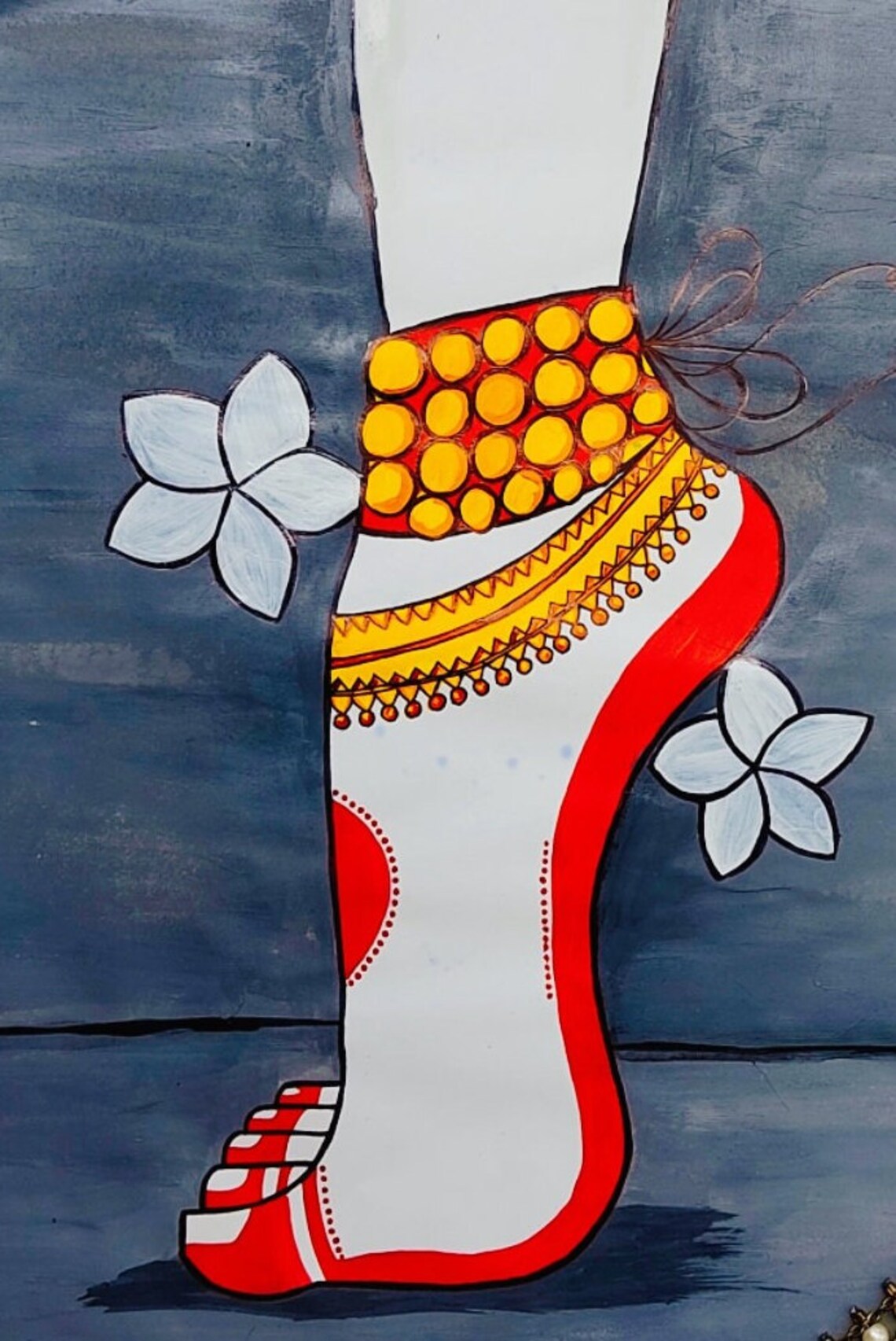 Traditional Folk Dance Indian Painting, Indian Wall Art, Beautiful ...