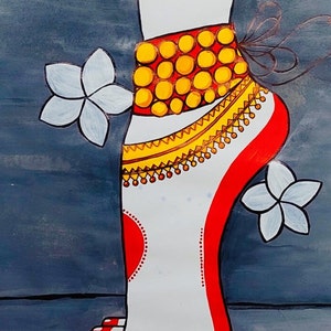 Traditional Folk Dance Indian Painting, Indian Wall Art, Beautiful ...