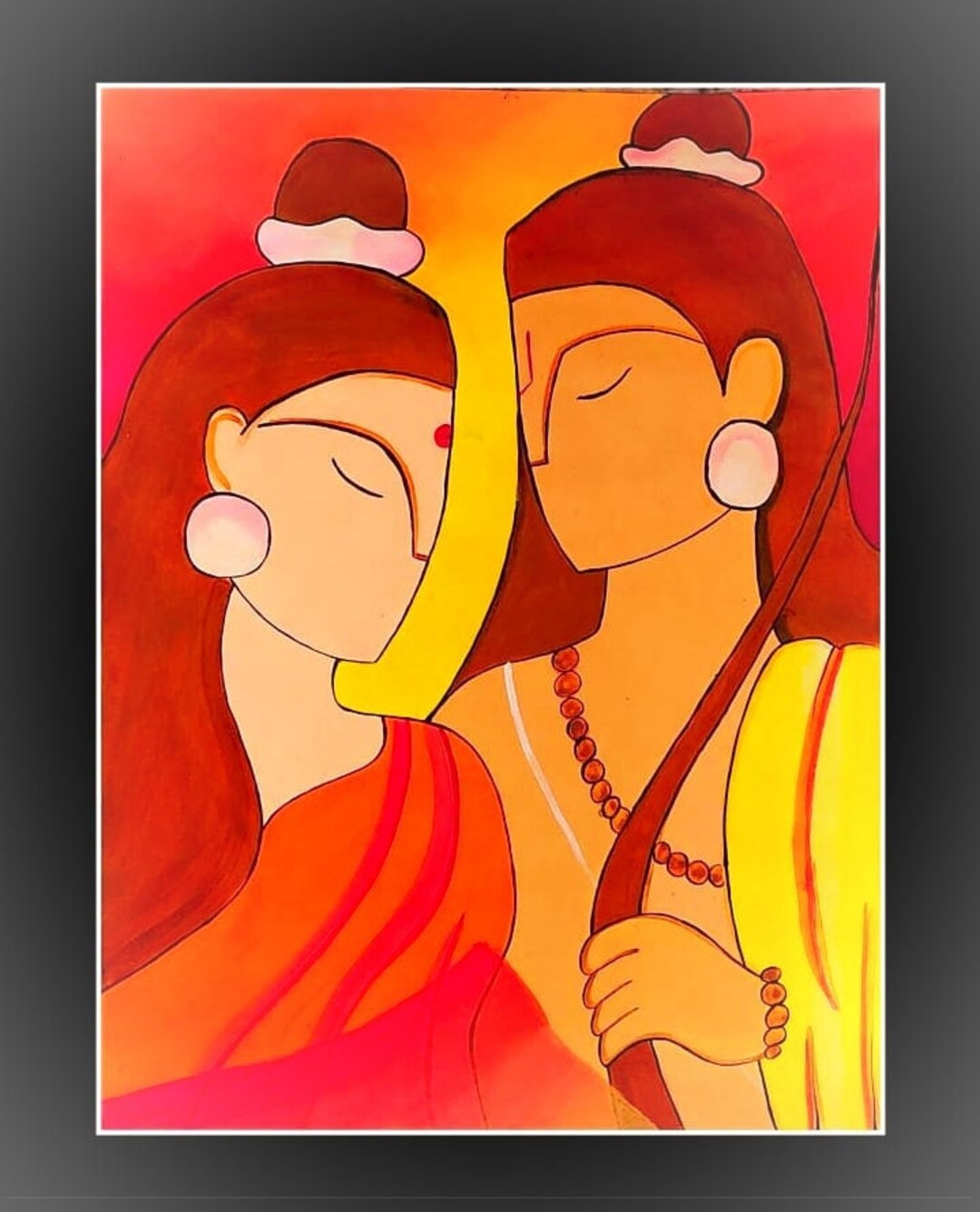 Lord Rama Painting, Lord Ram Wall Art, Hindu God Art, Indian Painting ...