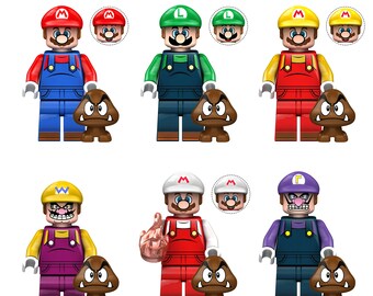Super Mario Minifig - Etsy