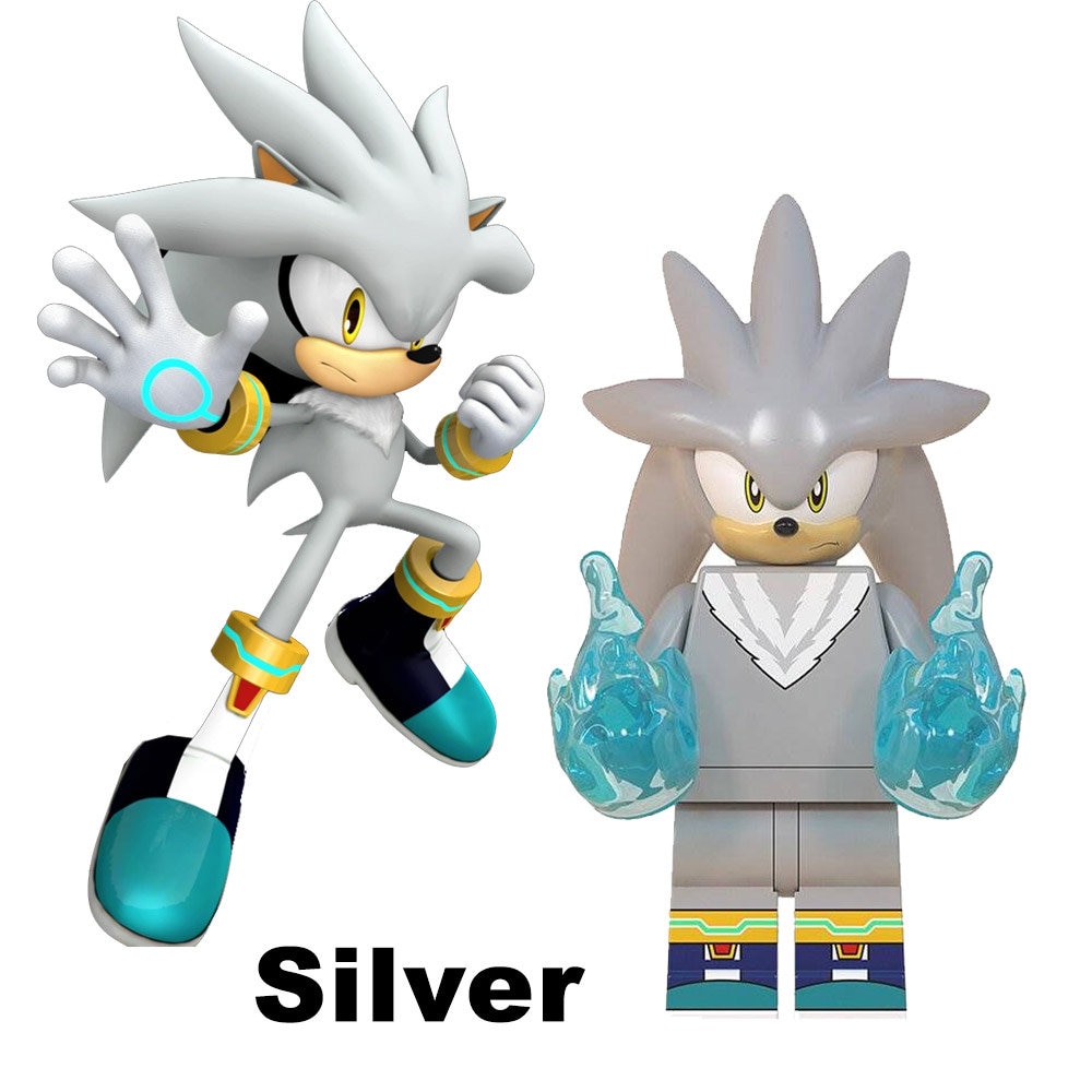 Silver Sonic the Hedgehog Minifigure - Etsy