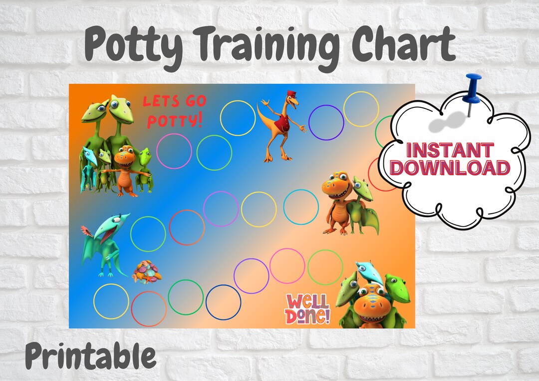 Dinosaur Train Potty Training Chart - PDF - Printable - Etsy