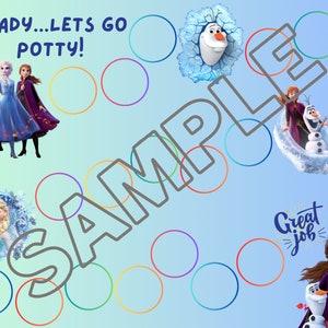 Frozen Potty Training Chart - PDF - Printable - Etsy