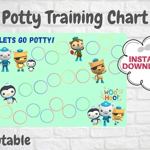 Octonauts Potty Training Chart PDF Printable - Etsy