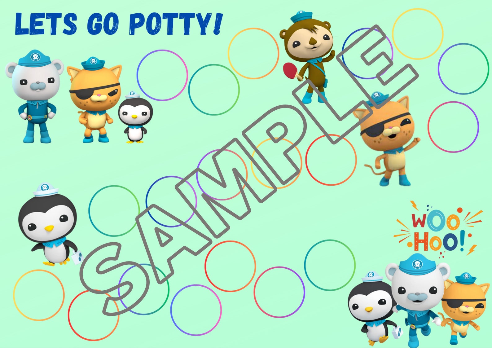 Octonauts Potty Training Chart PDF Printable - Etsy