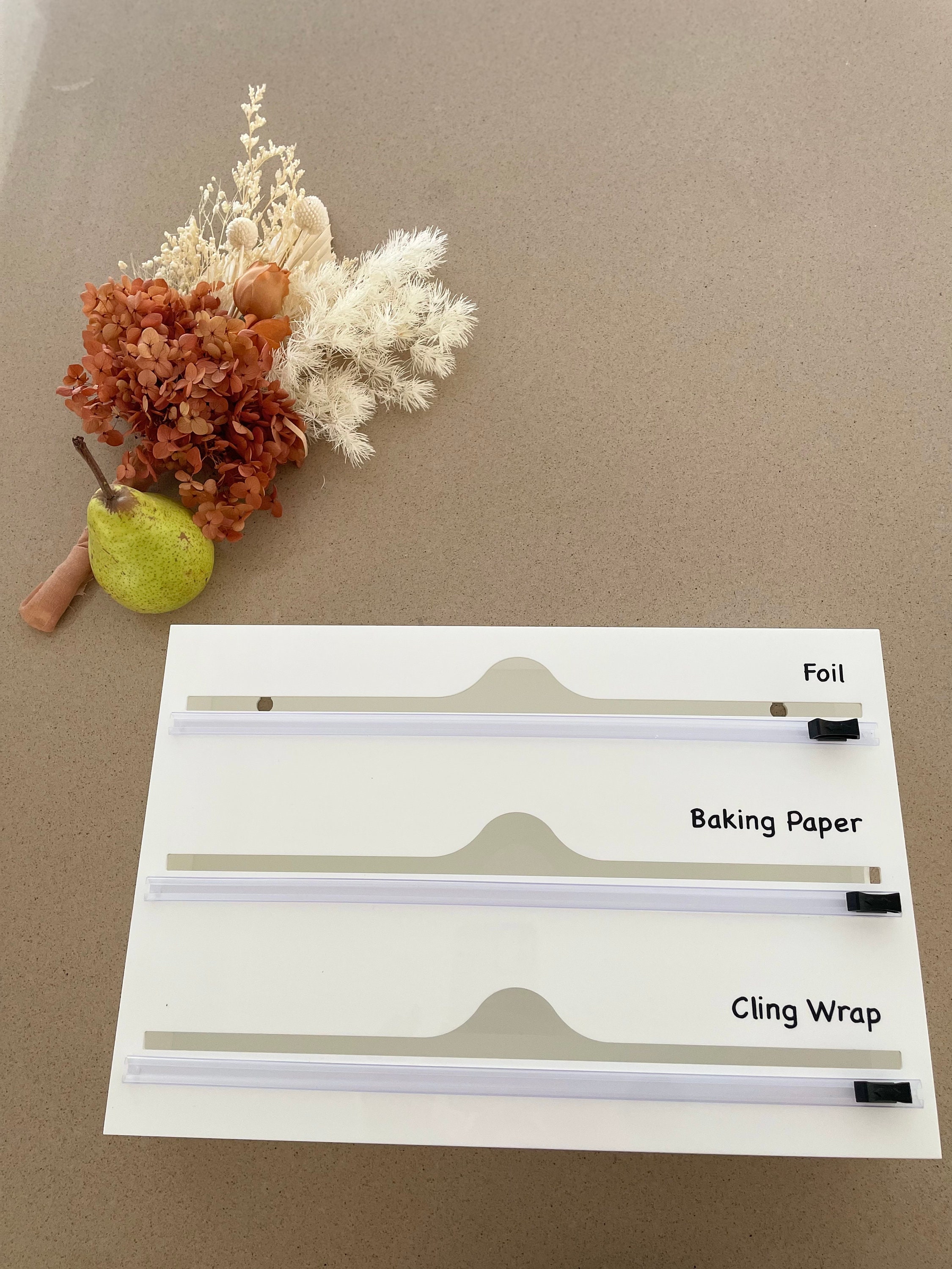 White Acrylic Wrap Dispenser / Organiser - Etsy