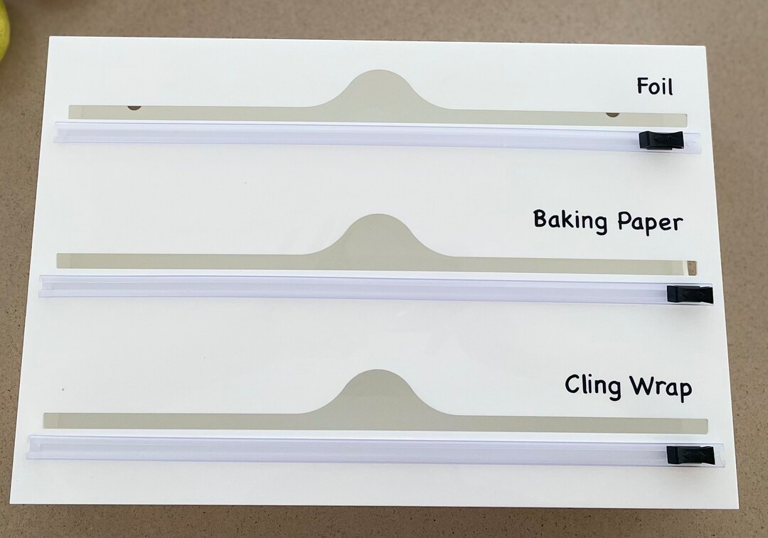 White Acrylic Wrap Dispenser / Organiser - Etsy