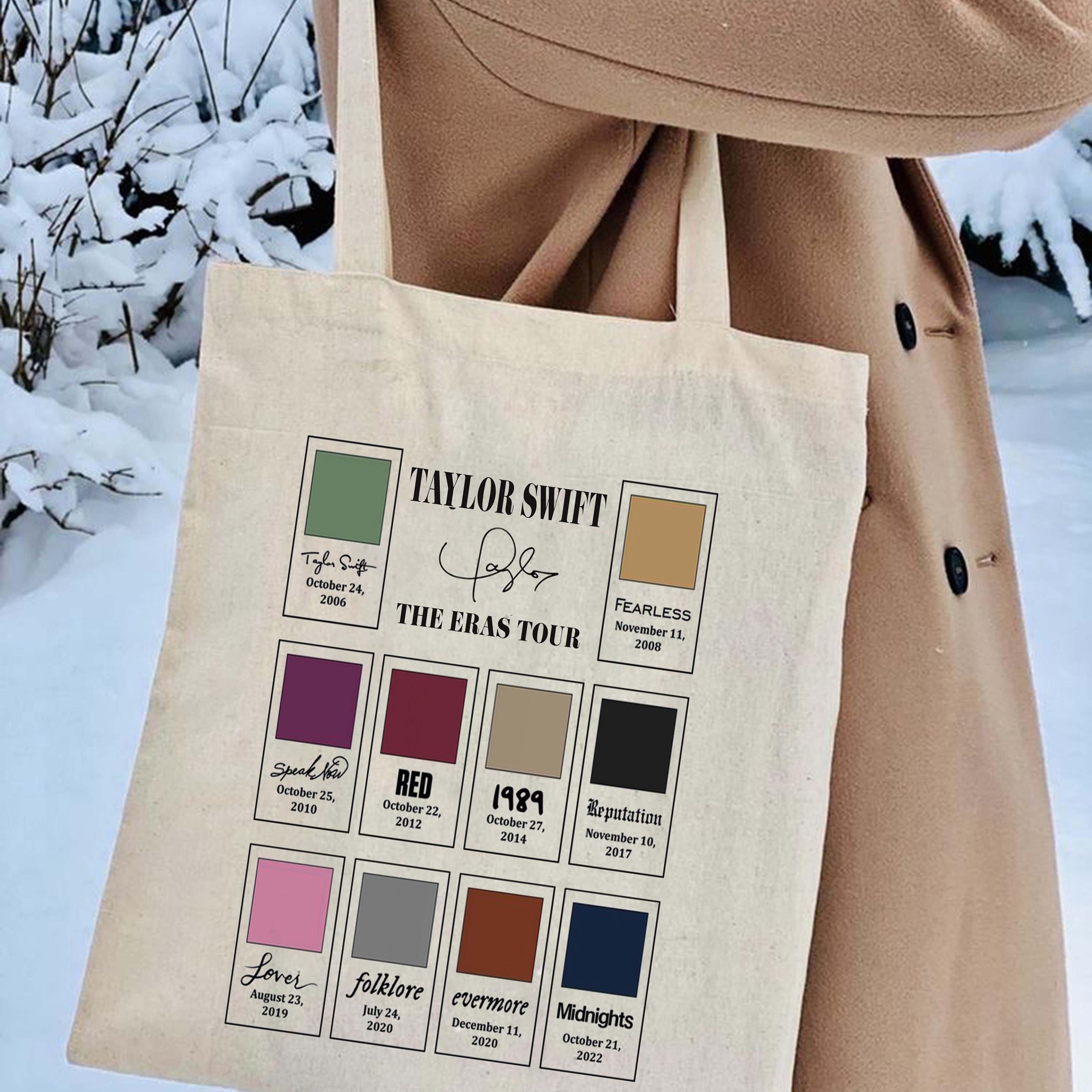 Taylor Inspired Tote Bag,Taylor The Eras Tour Tote Bag Designed & Sold ...