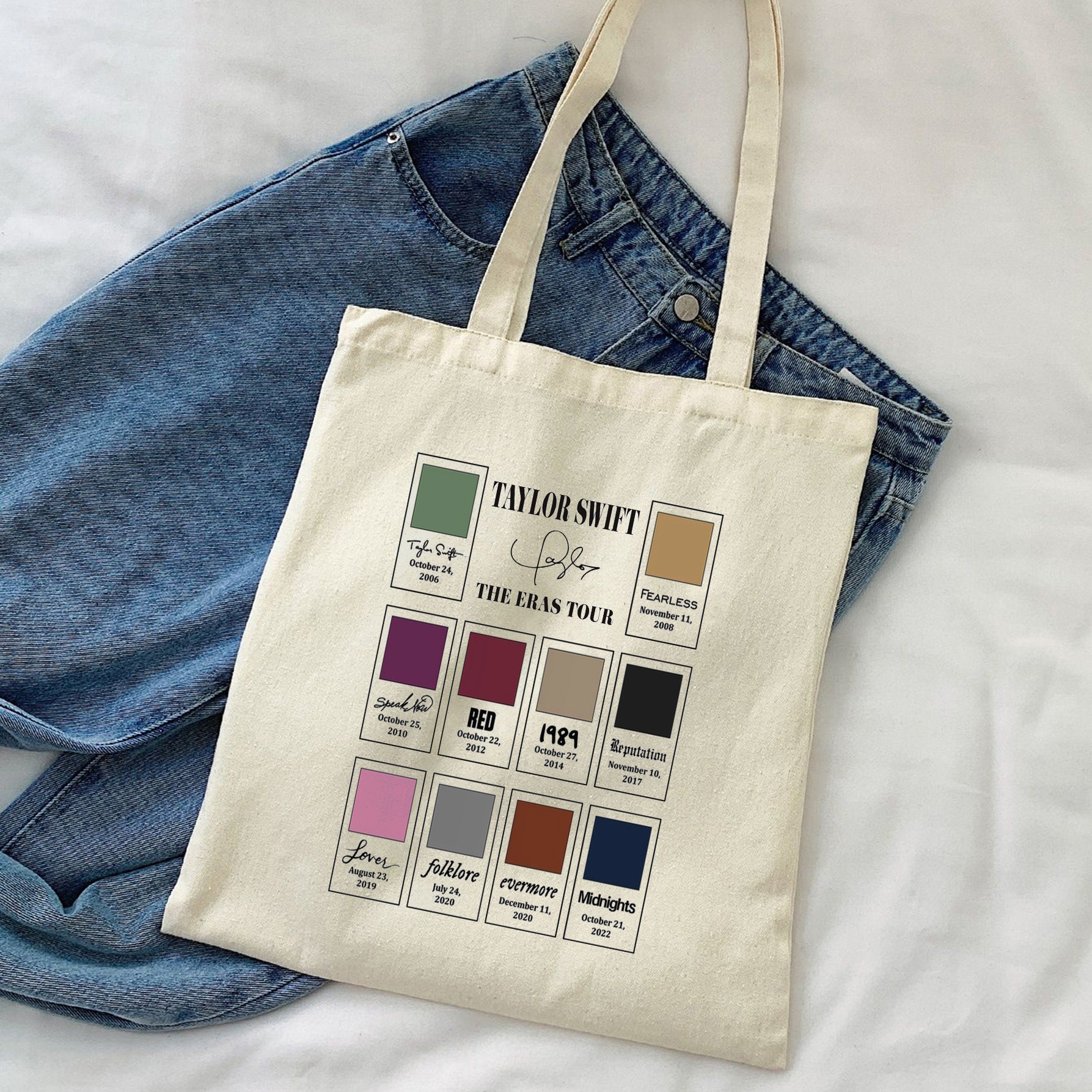 Taylor Inspired Tote Bag,Taylor The Eras Tour Tote Bag Designed & Sold ...