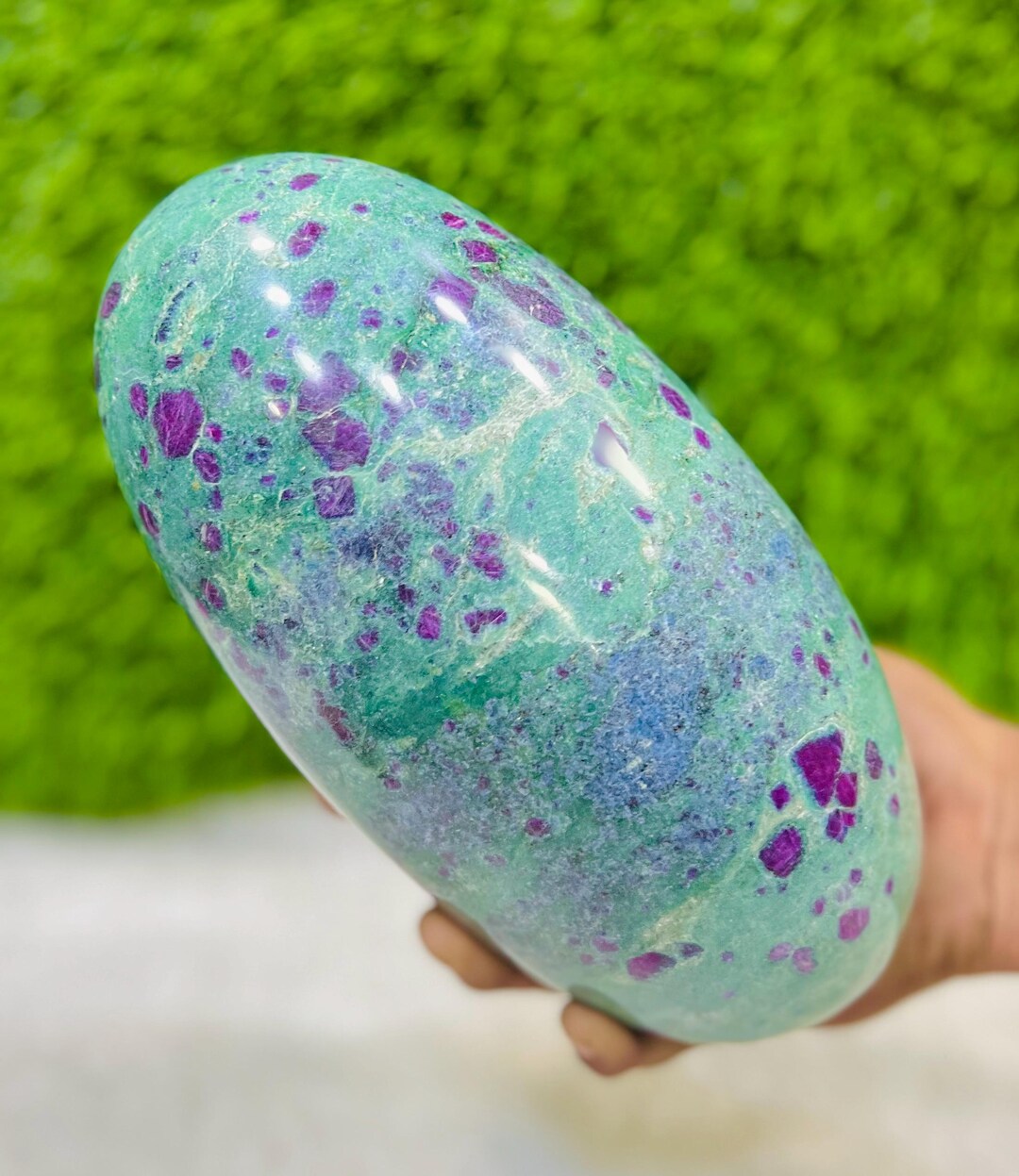 Large Ruby Fuchsite Shiva Lingam, Gem Quality Stone, 235mm - Etsy