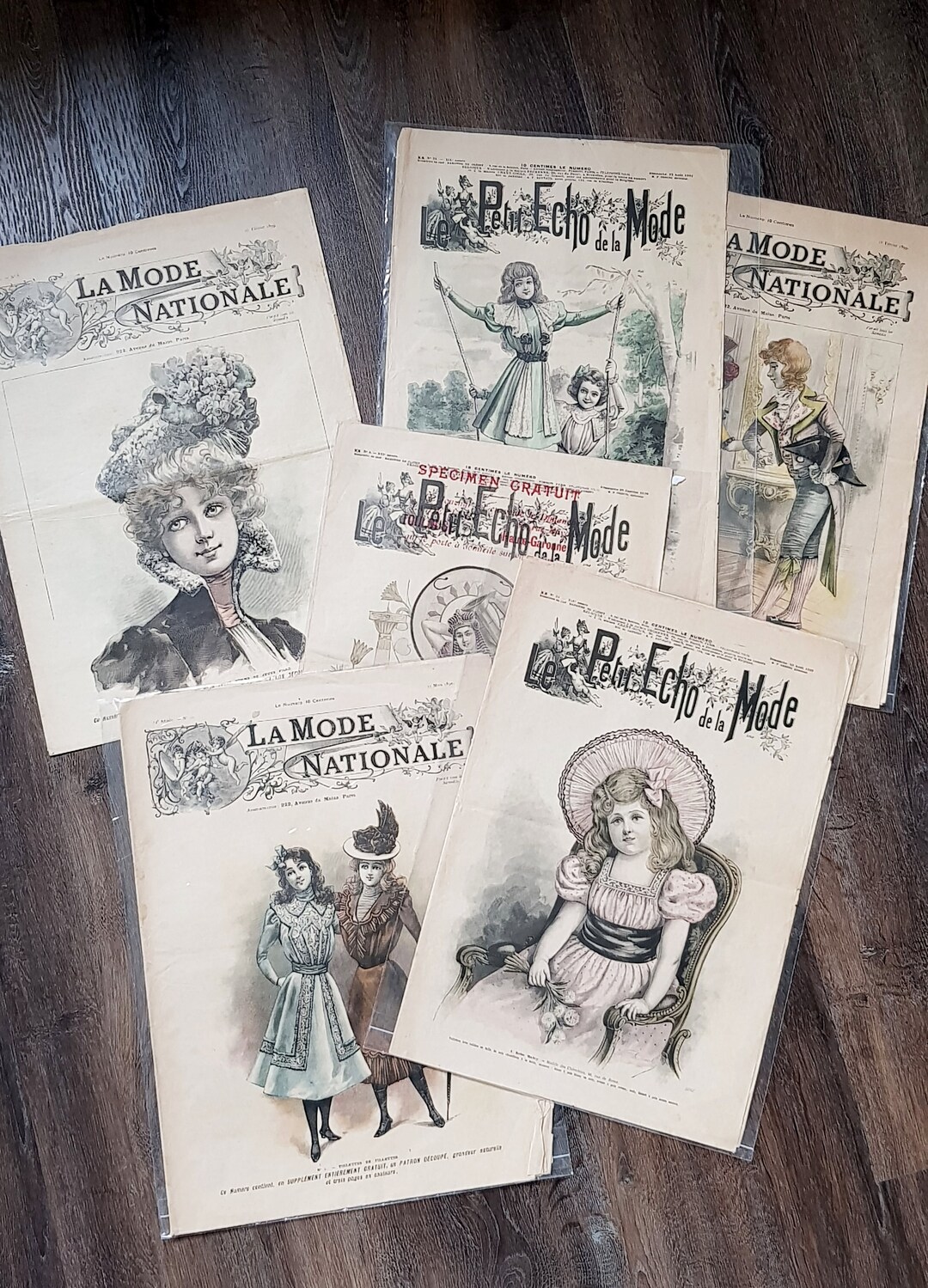 Vintage Antique French Fashion Magazines From the 1890s Victorian and ...