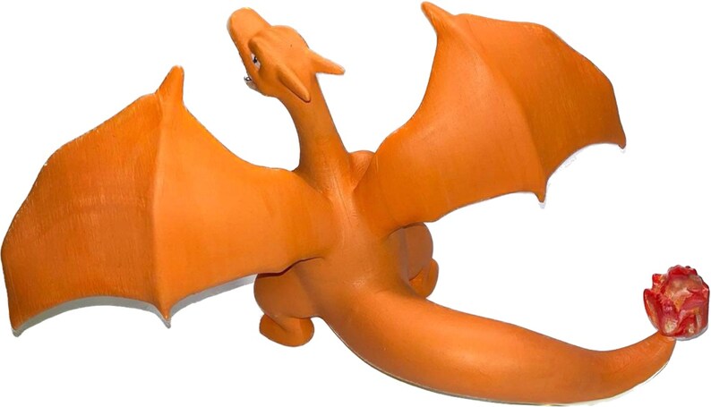 Charizard Pokemon 3D Printed Model and Hand Painted - Etsy