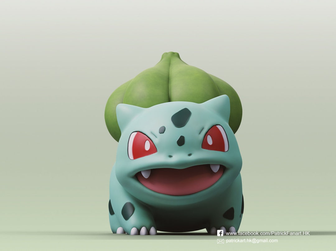 Bulbasaur 3D Printed and Painted Model - Etsy