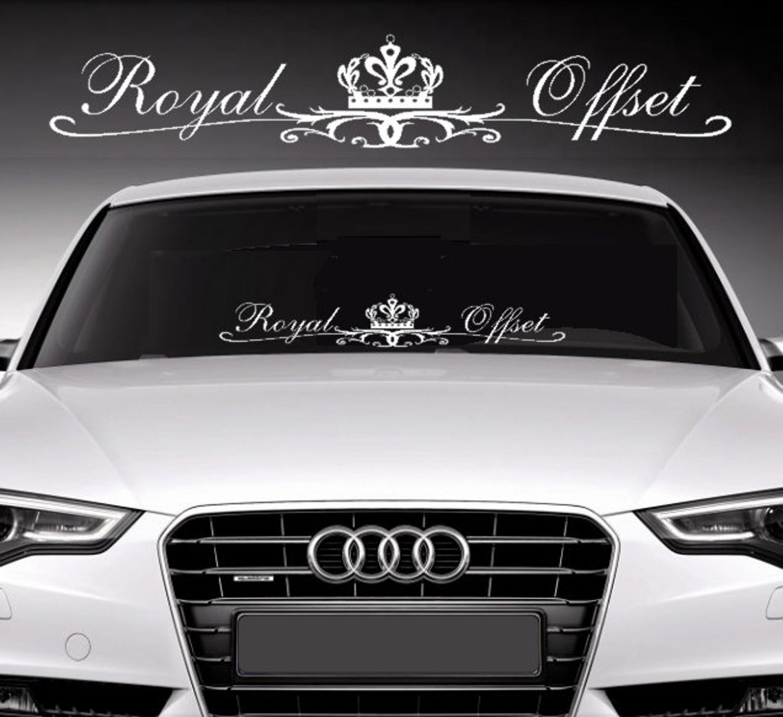 Royal Offset Windshield Vinyl Decal Sticker Body Rocker - Etsy
