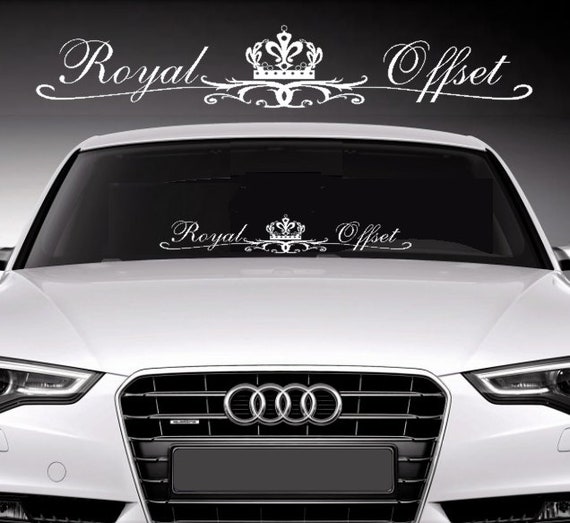 Royal Offset Windshield Vinyl Decal Sticker Body Rocker - Etsy