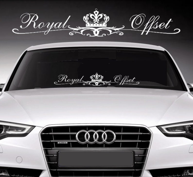 Royal Offset Windshield Vinyl Decal Sticker Body Rocker - Etsy