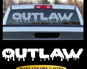 Outlaw Window Decal - Etsy