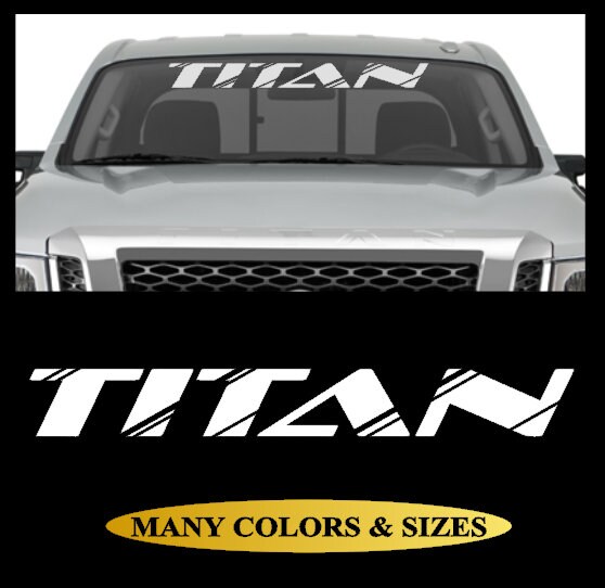 Titan Windshield Vinyl Decal Sticker Body Rocker Quarter Panel Spoiler ...