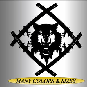 BIG Hollow Squad Xavier Wulf Vinyl Decal Sticker Car Truck Window ...