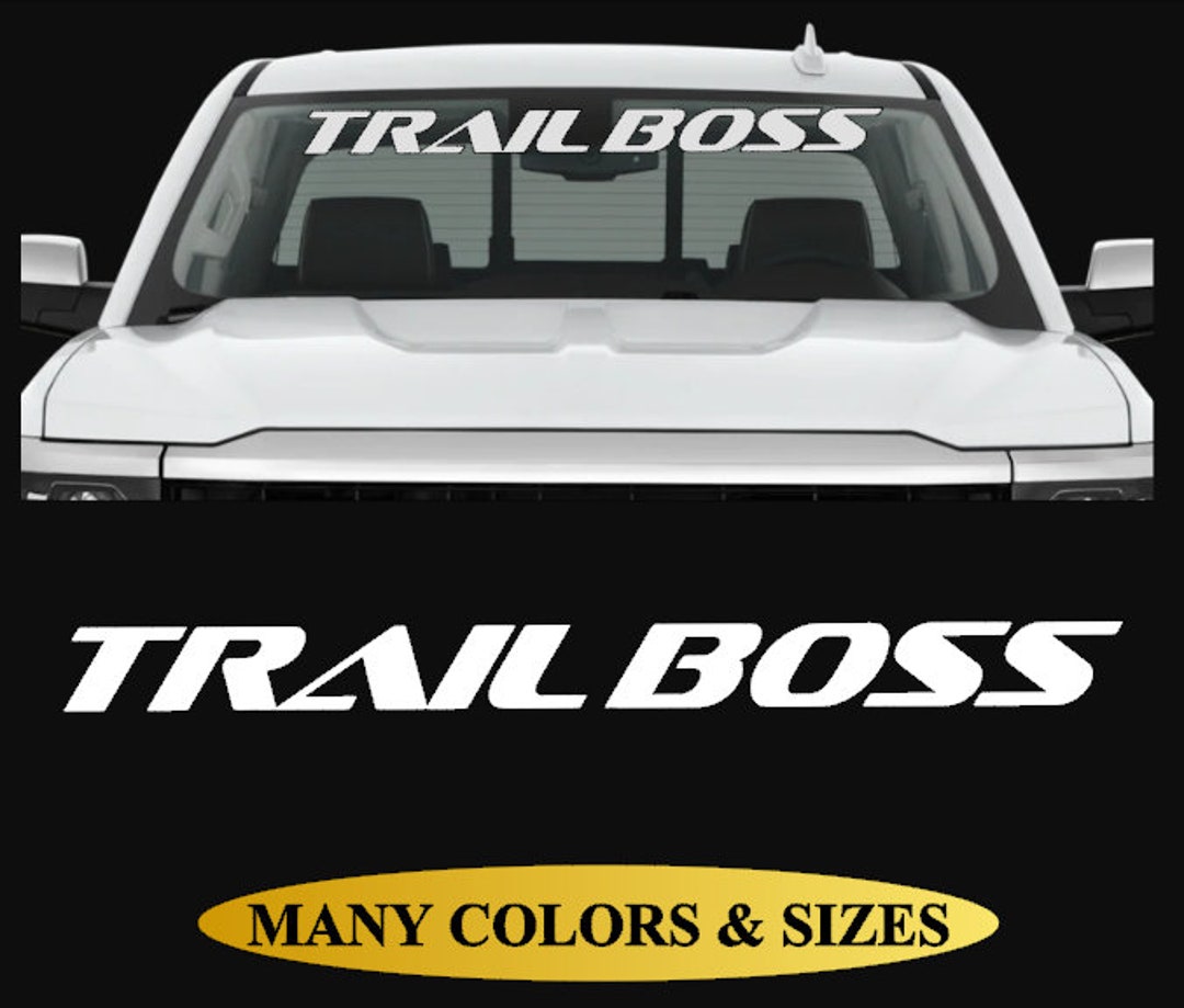 Trail Boss Windshield Vinyl Decal Sticker Body Rocker Quarter Panel ...