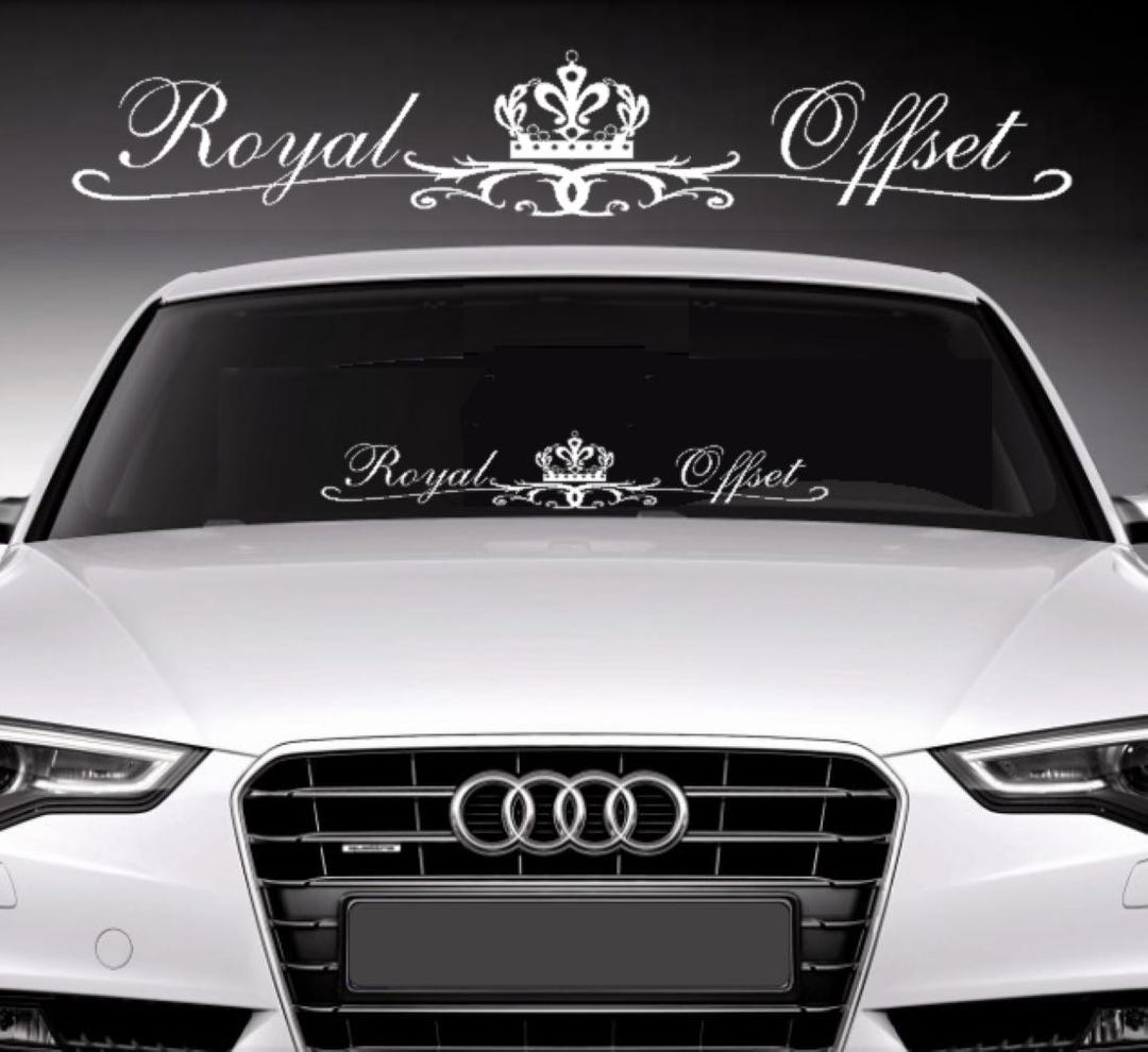 Royal Offset Windshield Vinyl Decal Sticker - Car Truck Banner - Etsy