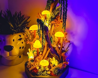 Giant Mushroom Lamp, Mushroom Light, Glowing Fungi, Glowing Mushrooms ...