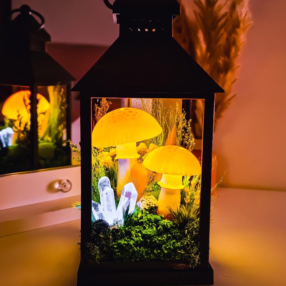 Mushroom Lamp, Mushroom Light, Mushroom Night Light, Glowing Mushrooms ...
