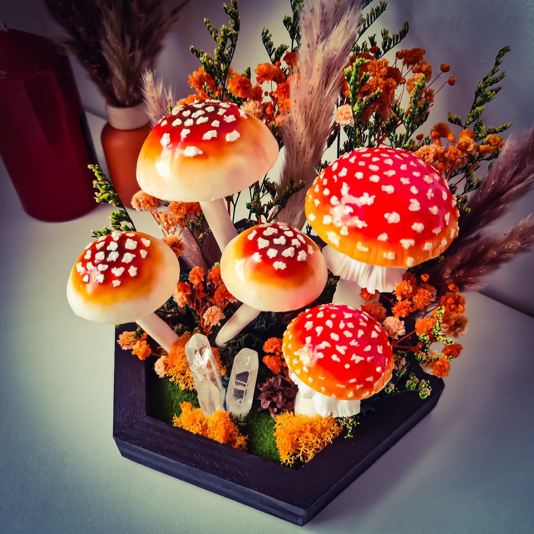 Mushroom, Mushroom Lamp, Mushroom Light, Glowing Fungi, Glowing ...