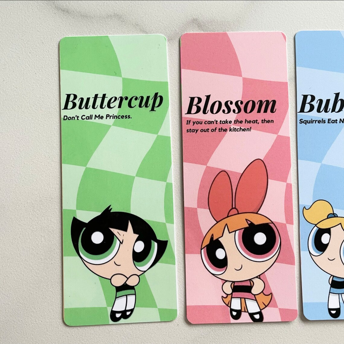 Powerpuff Girls Inspired Bookmarks Handmade Bookmarks Gifts for Book ...