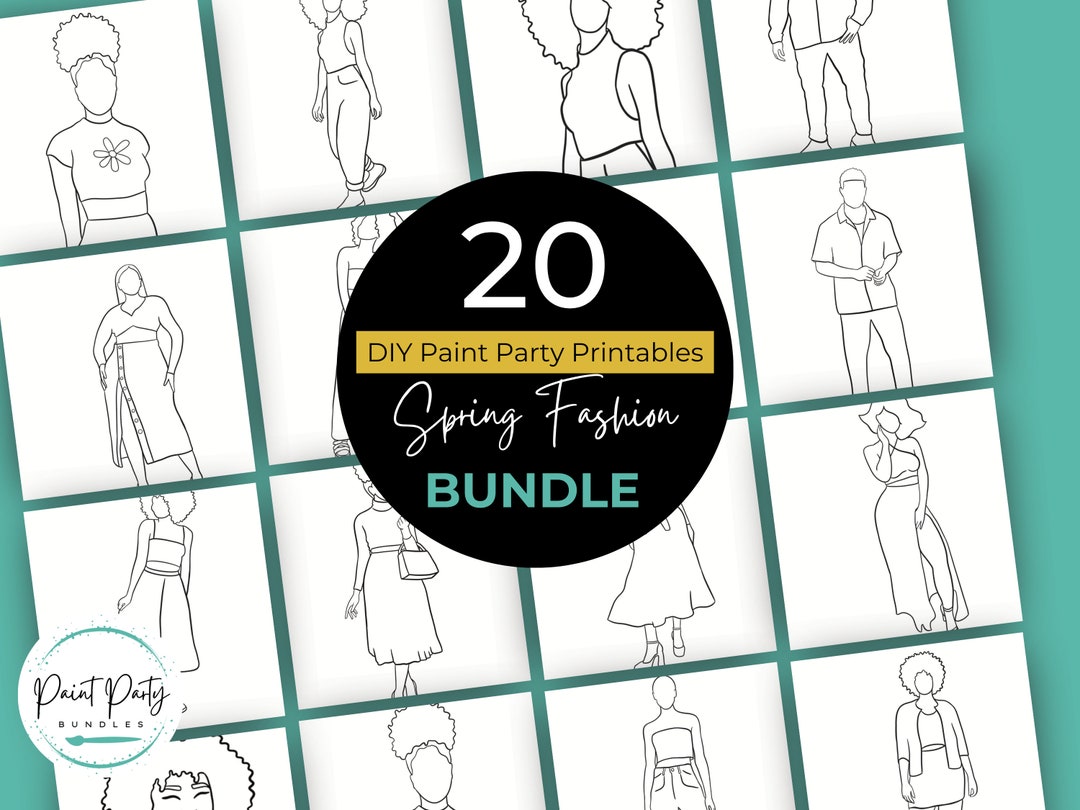 Adult Paint Party Printable Bundle| DIY Paint Party Printable ...