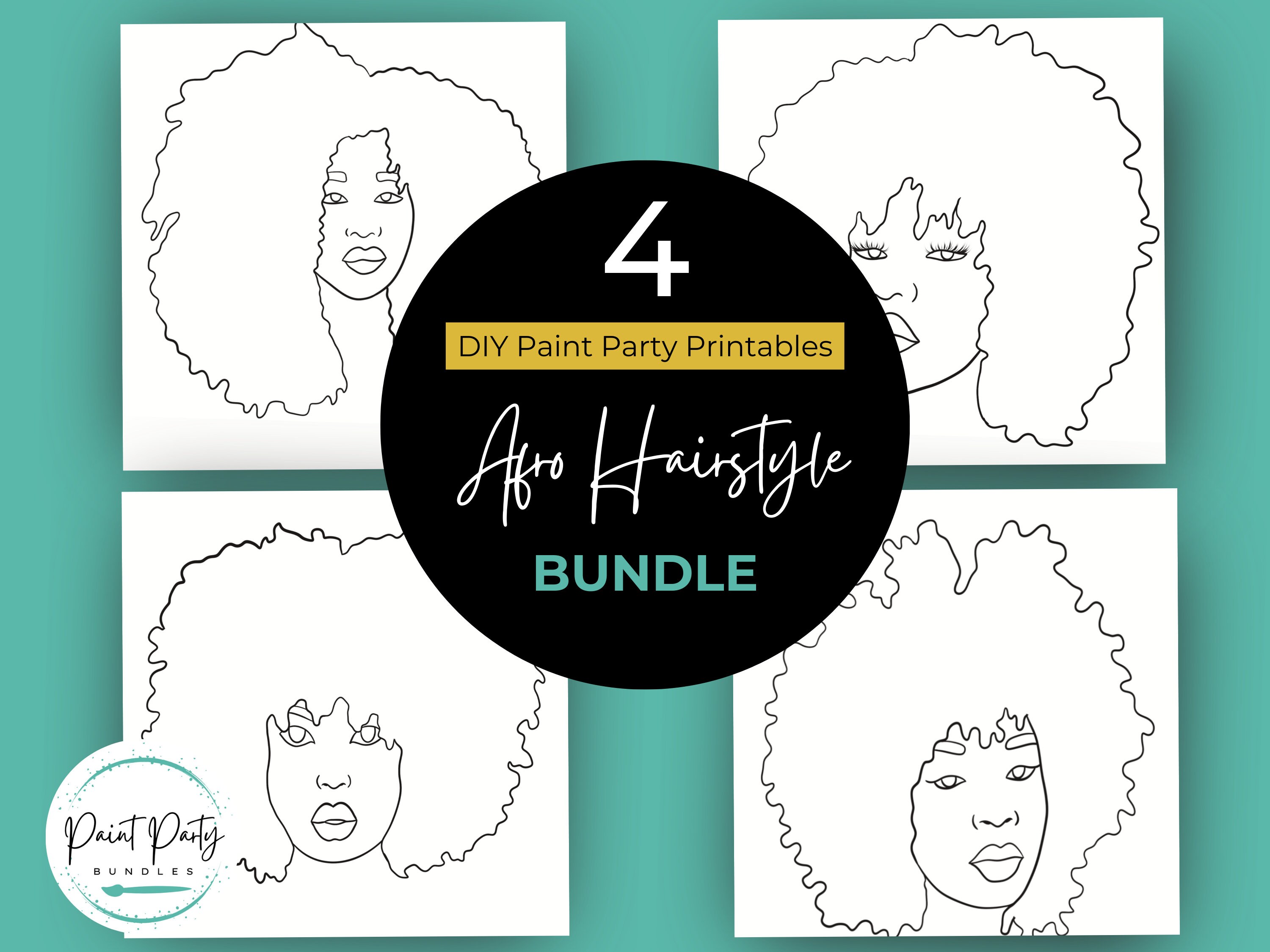 Adult Paint Party Printable Bundle| DIY Paint Party Printable ...